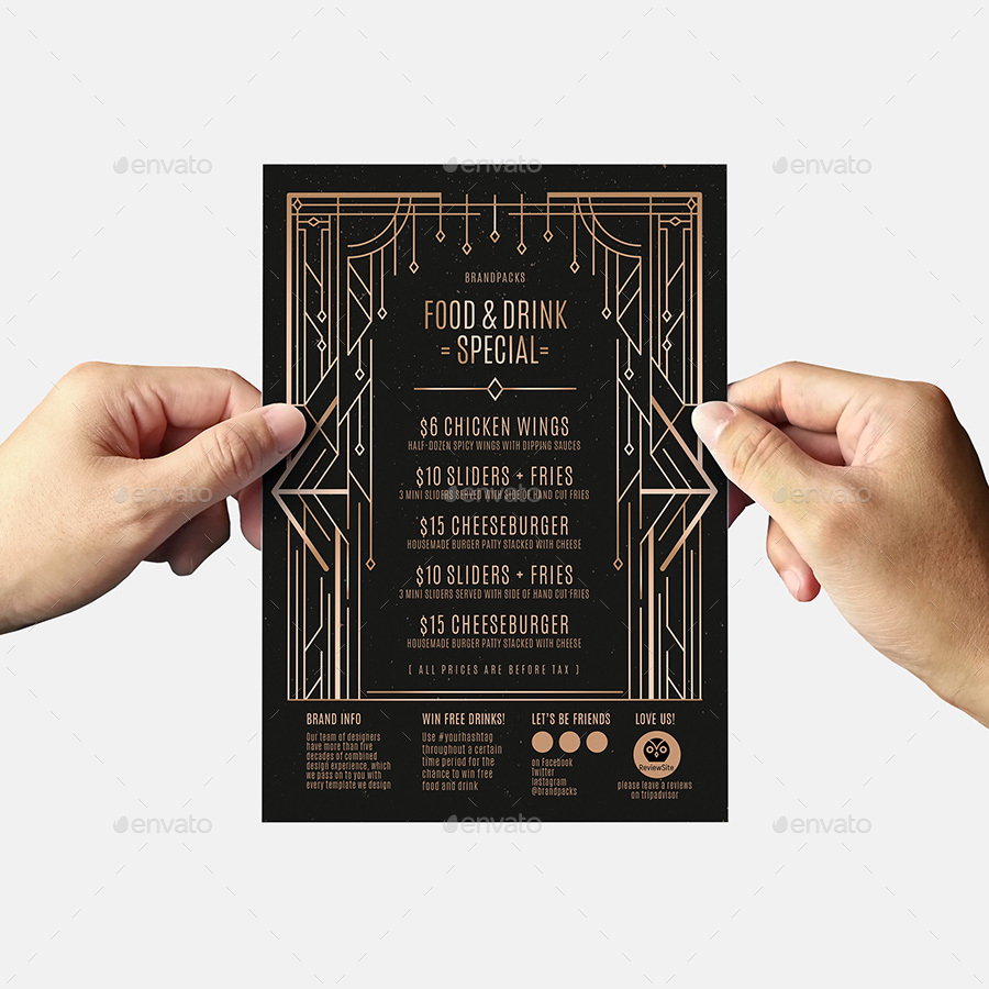 Art Deco Flyer Templates, Print Templates | GraphicRiver