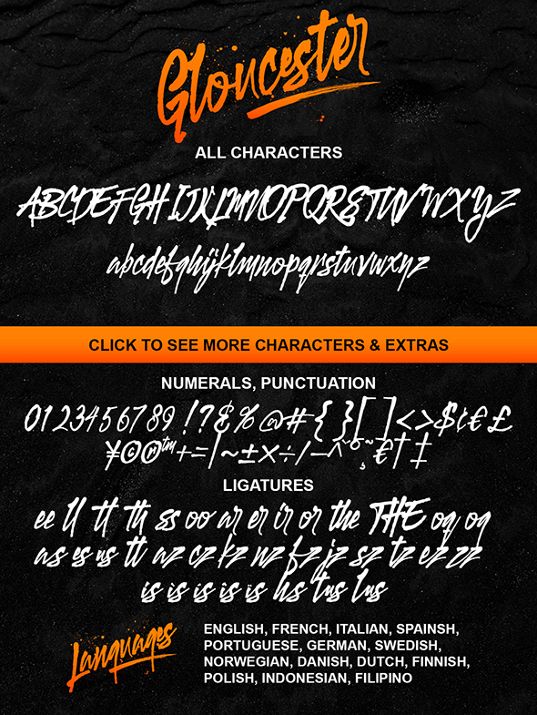 Gloucester, Fonts | GraphicRiver