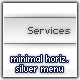 Minimal horizontal silver menu, Web Elements | GraphicRiver