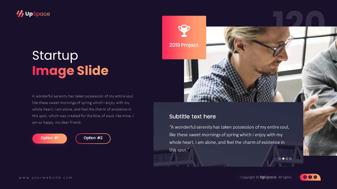 UpSpace Business Startup PowerPoint Presentation Template, Presentation ...