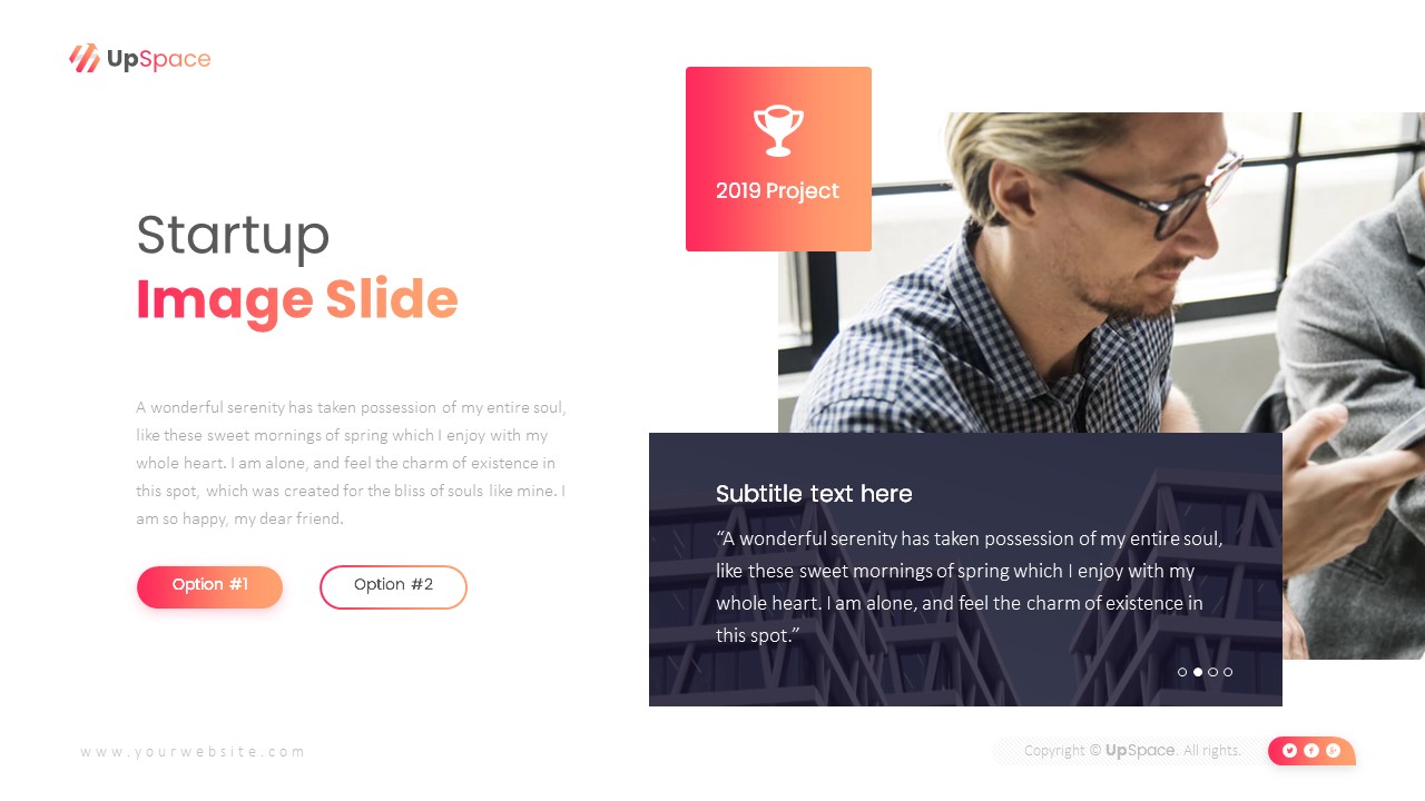 UpSpace Business Startup PowerPoint Presentation Template, Presentation ...