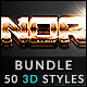 50 3D Text Effects - Bundle Vol. 02, Add-ons | GraphicRiver