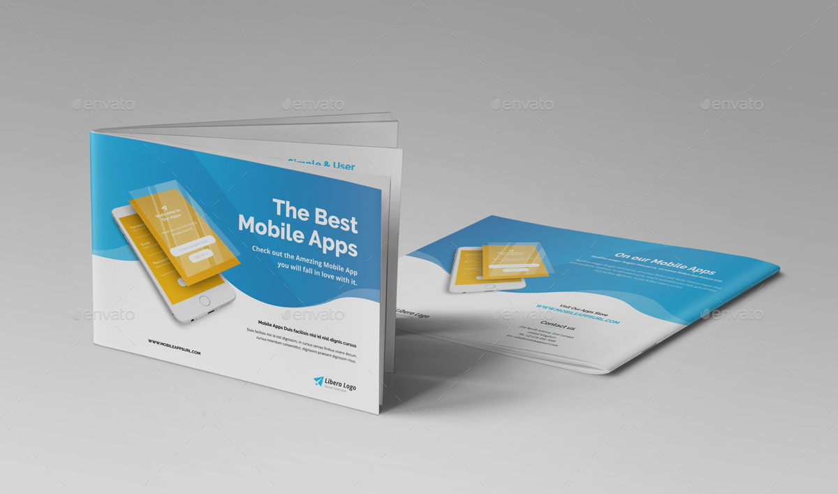 Mobile Apps Promotion Brochure v2, Print Templates | GraphicRiver