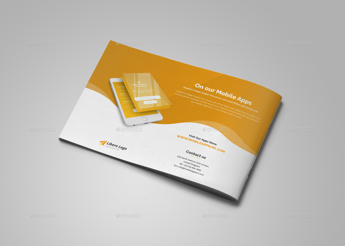 Mobile Apps Promotion Brochure v2, Print Templates | GraphicRiver