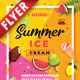 Summer Ice Cream Business Flyer, Print Templates | GraphicRiver