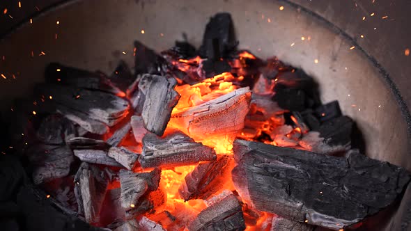Charcoal Fire 24, Stock Footage | VideoHive