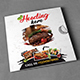 Square Food Menu Trifold Brochure, Print Templates | GraphicRiver
