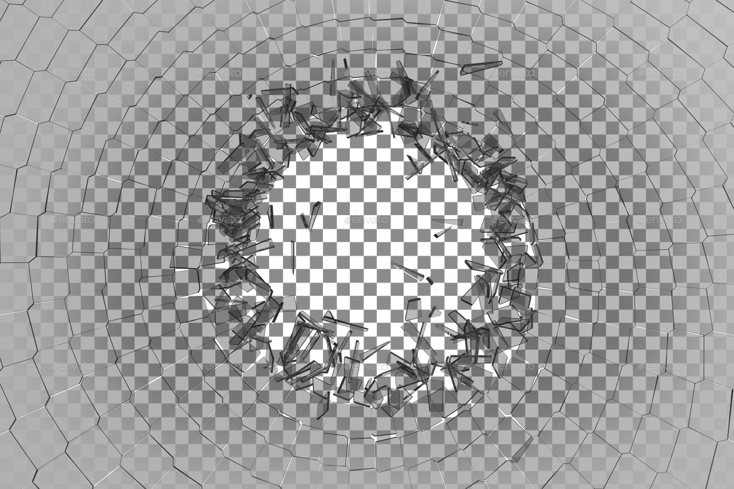 Ten Shattered Glass Overlays, Graphics | GraphicRiver