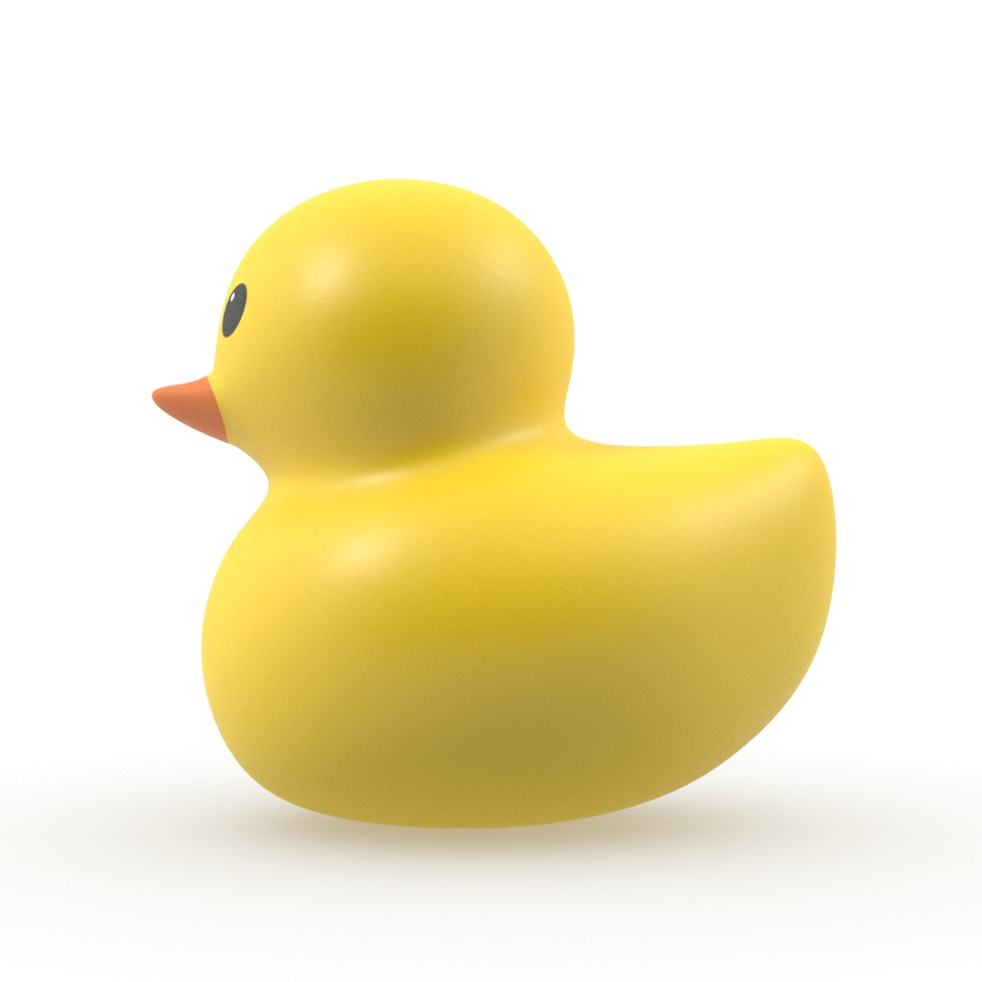 Yellow rubber Duck toy simple low poly by GeoGo | 3DOcean