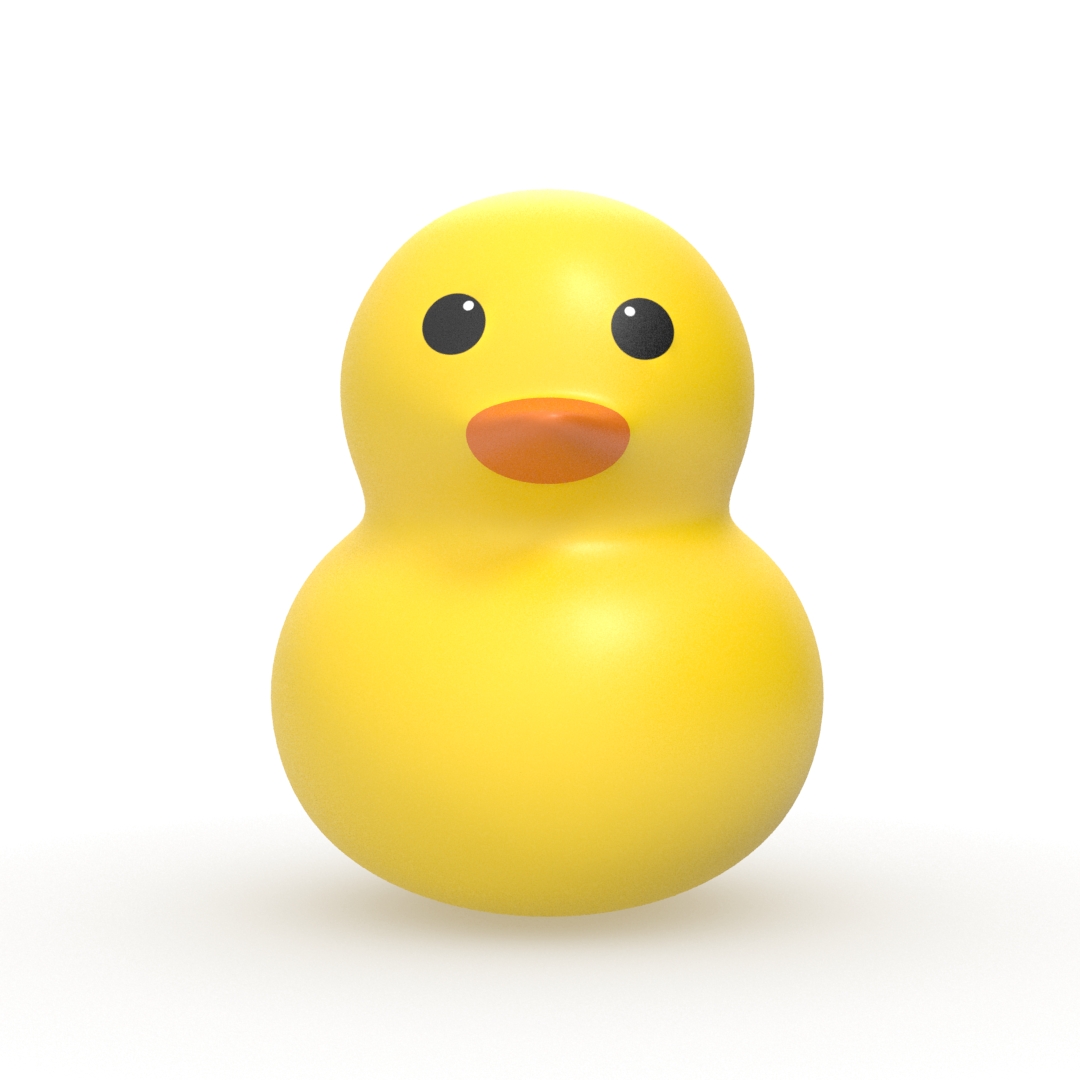 Yellow rubber Duck toy simple low poly by GeoGo | 3DOcean
