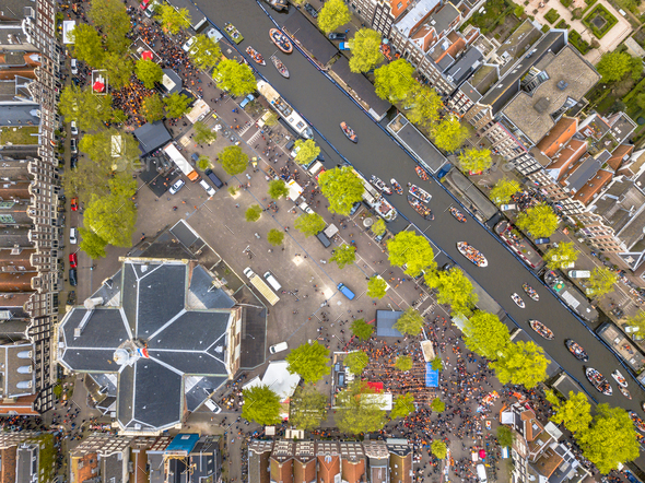 Noordermarkt on Kings day Stock Photo by CreativeNature_nl | PhotoDune