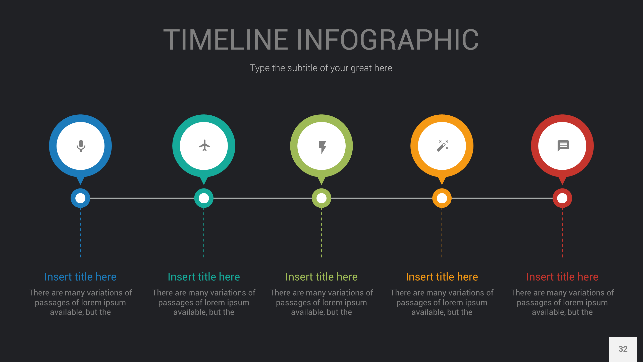 Timelines Diagrams PowerPoint, Illustrator Template by rengstudio ...