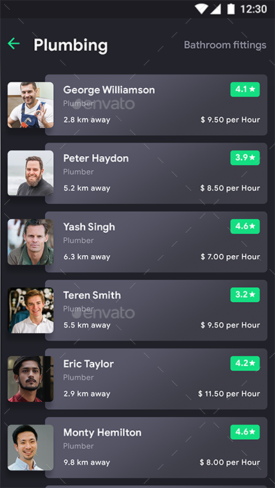 2App UI Kit| Home Service Finder App UI| Home Service Provider App UI ...
