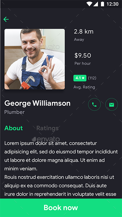 2App UI Kit| Home Service Finder App UI| Home Service Provider App UI ...