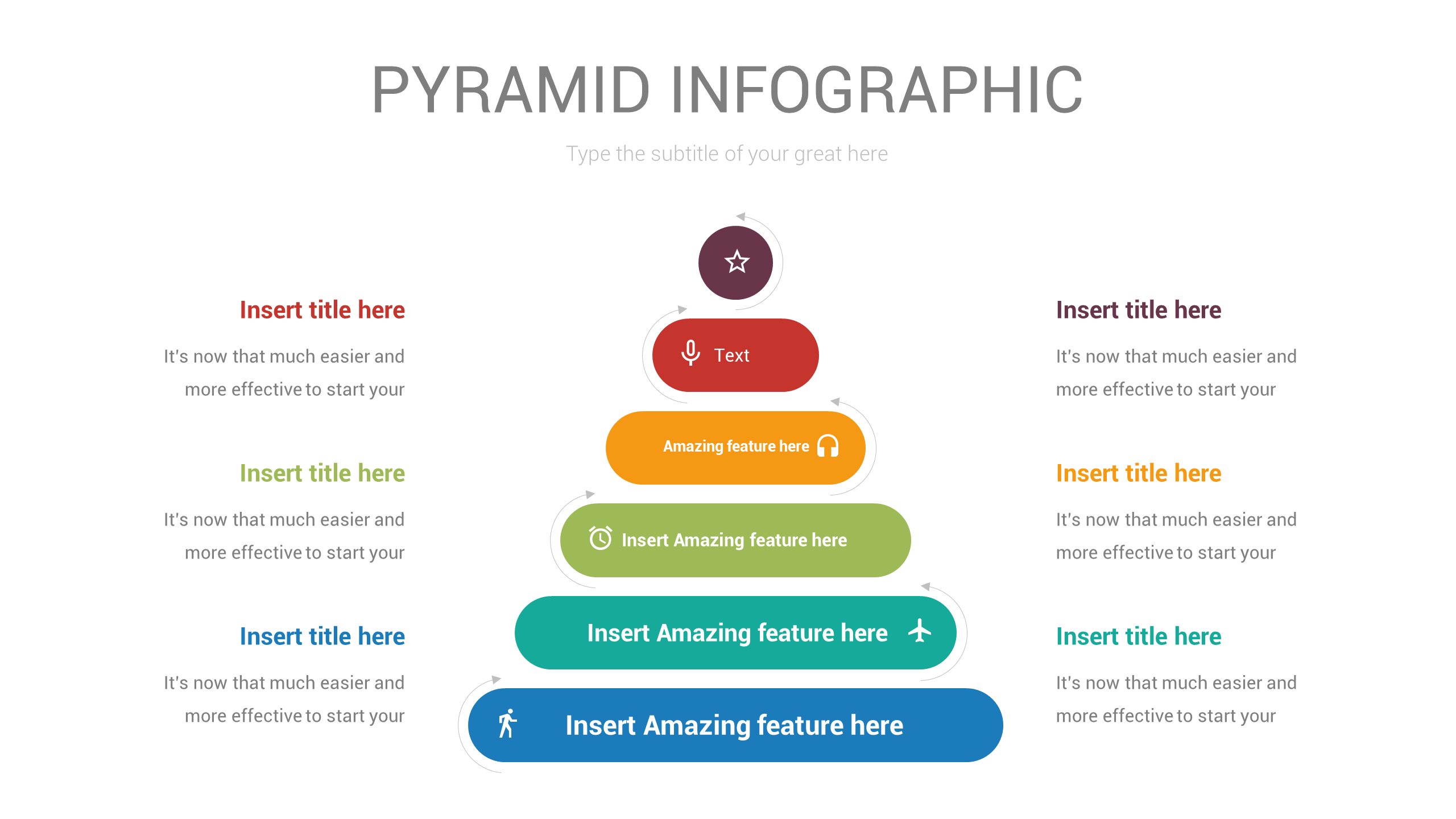 Pyramid Diagrams PowerPoint, Illustrator Template, Presentation Templates