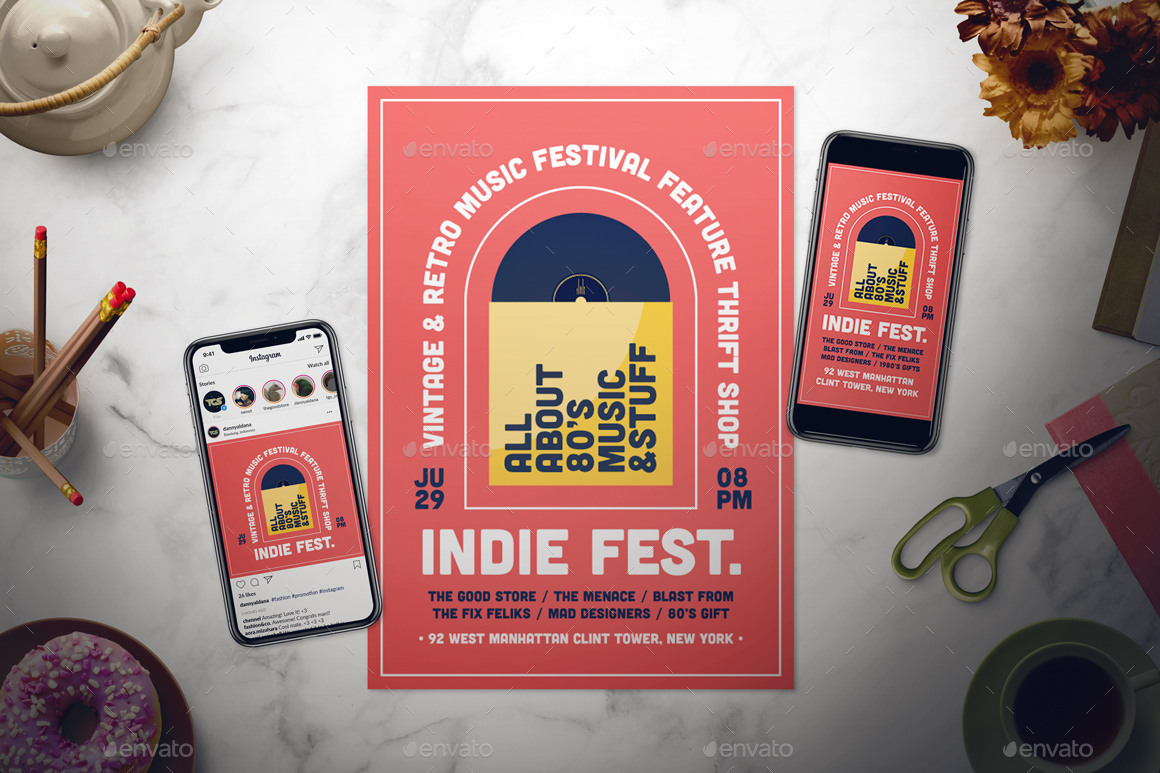 Music Flyer Set, Print Templates | GraphicRiver