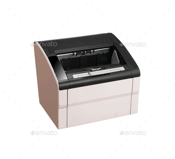 Printer isolated on white background Stock Photo by photobalance ...