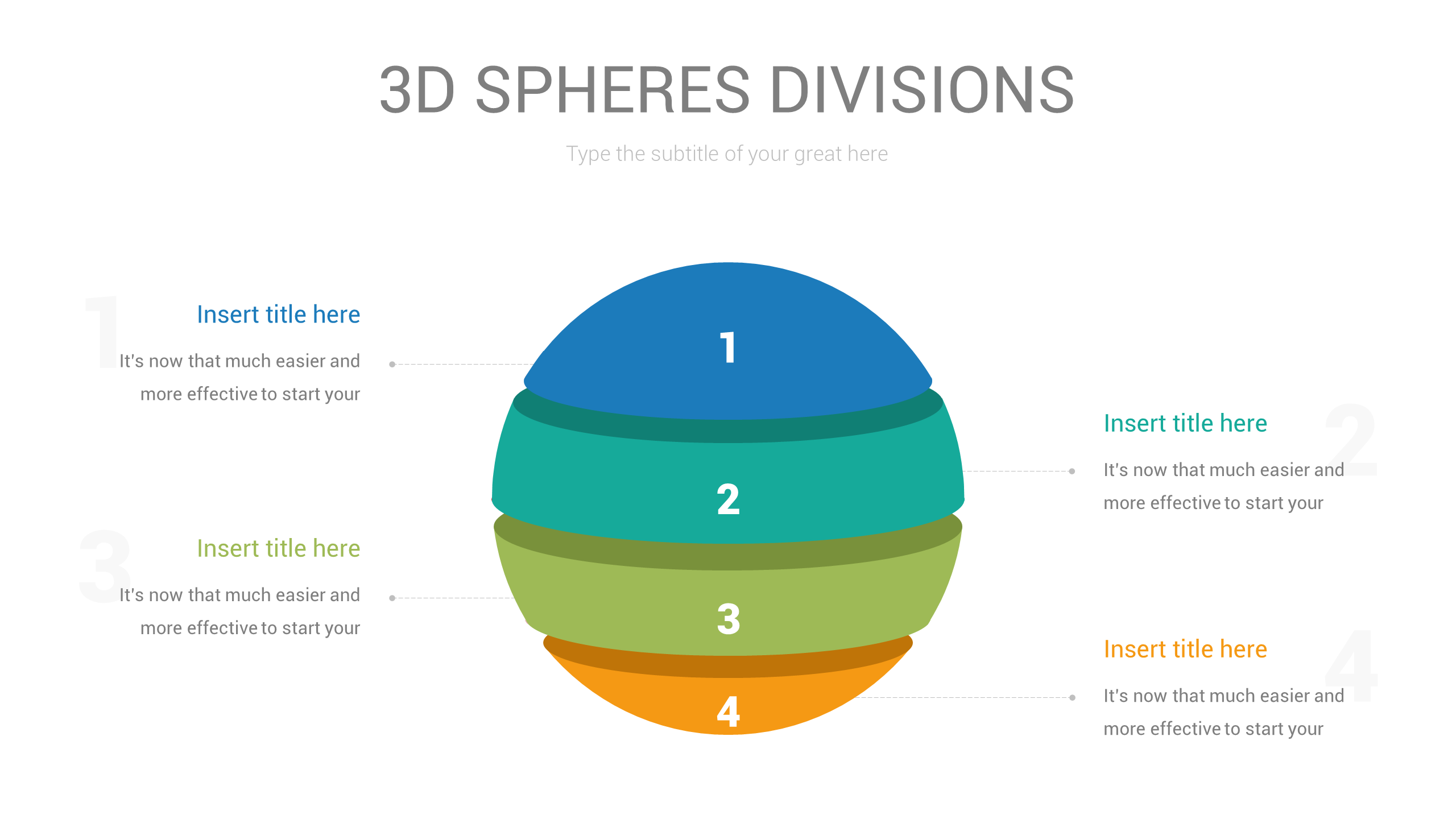 Spheres Divisions PowerPoint, Illustrator Template, Presentation Templates
