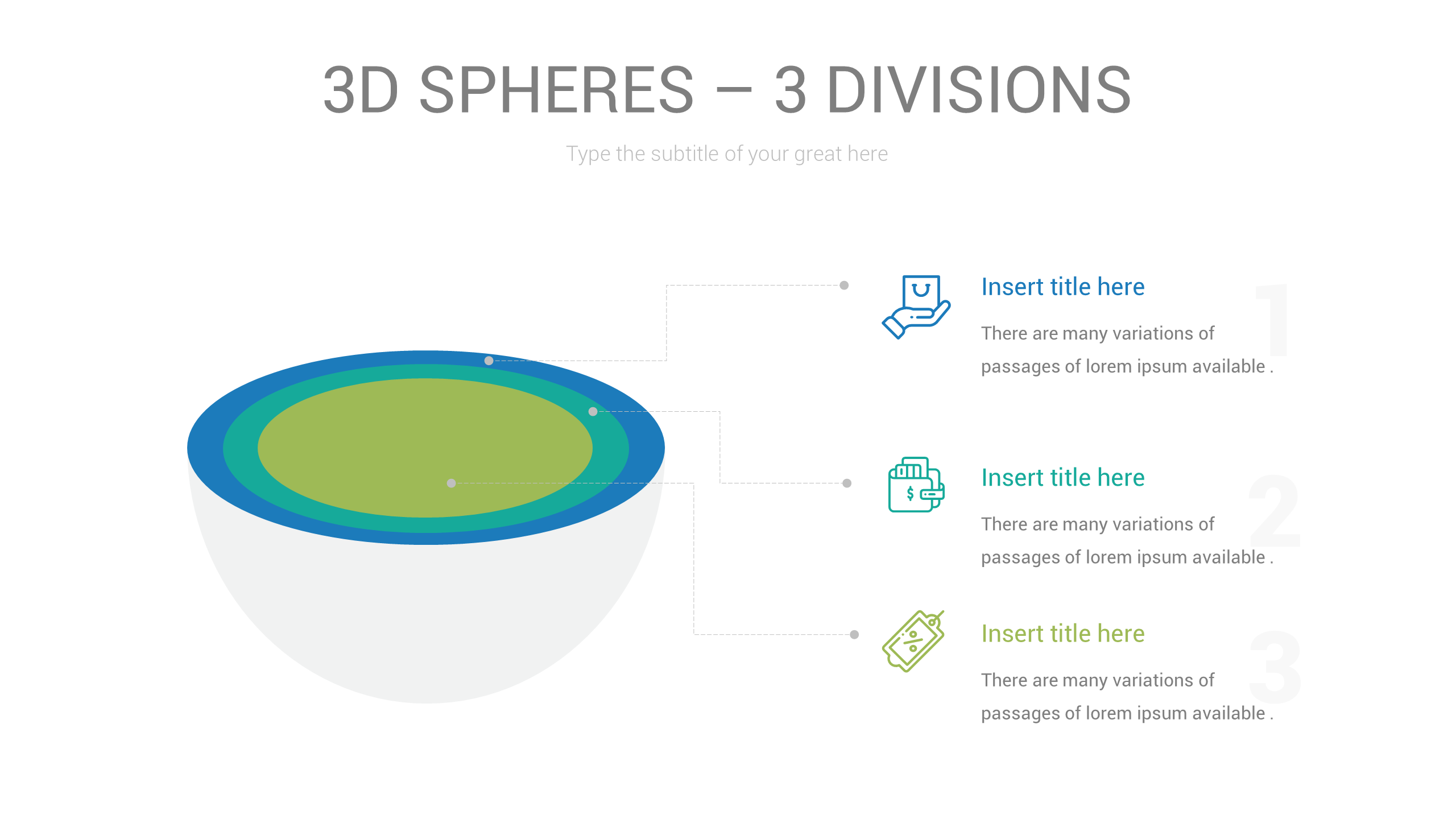 Spheres Divisions PowerPoint, Illustrator Template, Presentation Templates