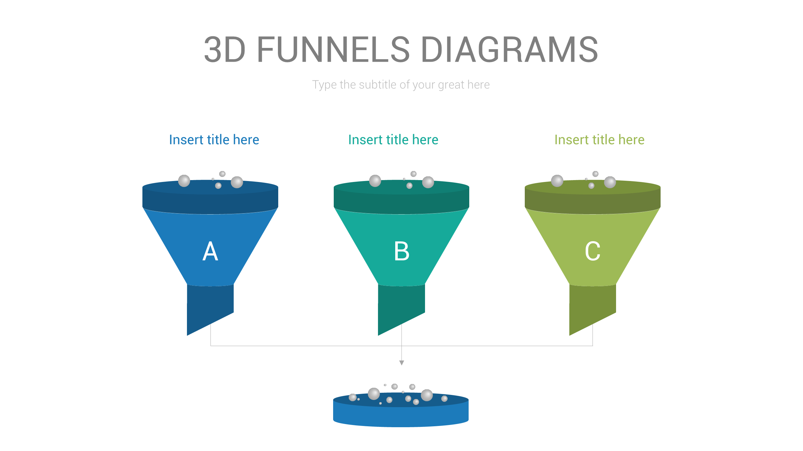 Funnels Diagrams PowerPoint Presentation Template, Presentation Templates
