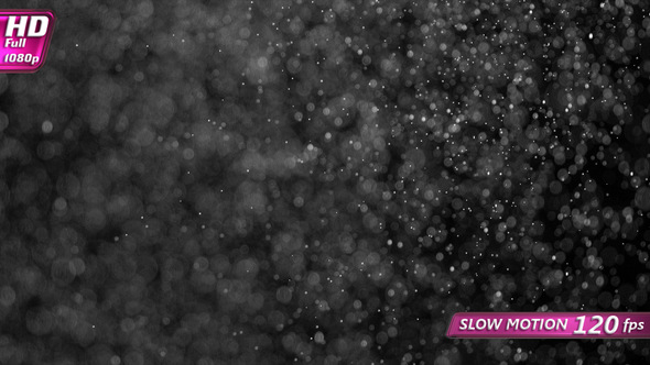 Falling Particles Simulate Snowfall, Stock Footage | VideoHive