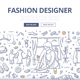 Fashion Designer Doodle Concept, Vectors | GraphicRiver