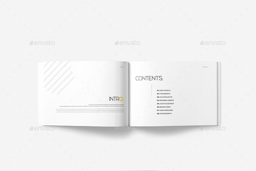 Brand Manual 28 Pages A4 / US Letter, Print Templates | GraphicRiver