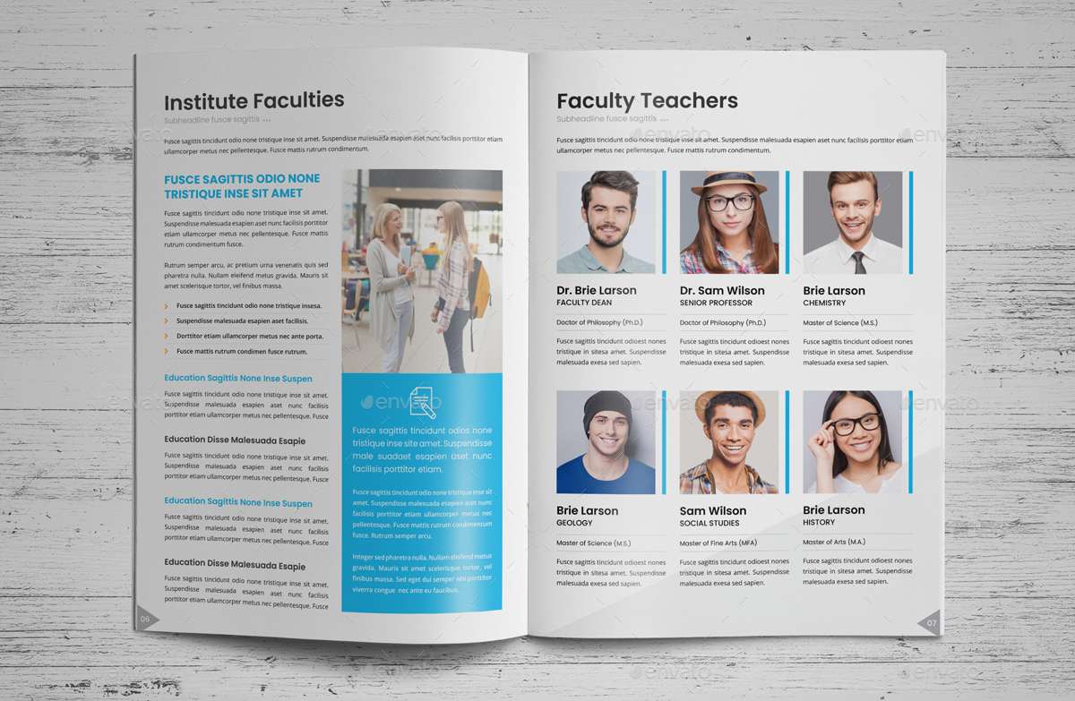 Education Prospectus Brochure v6, Print Templates | GraphicRiver