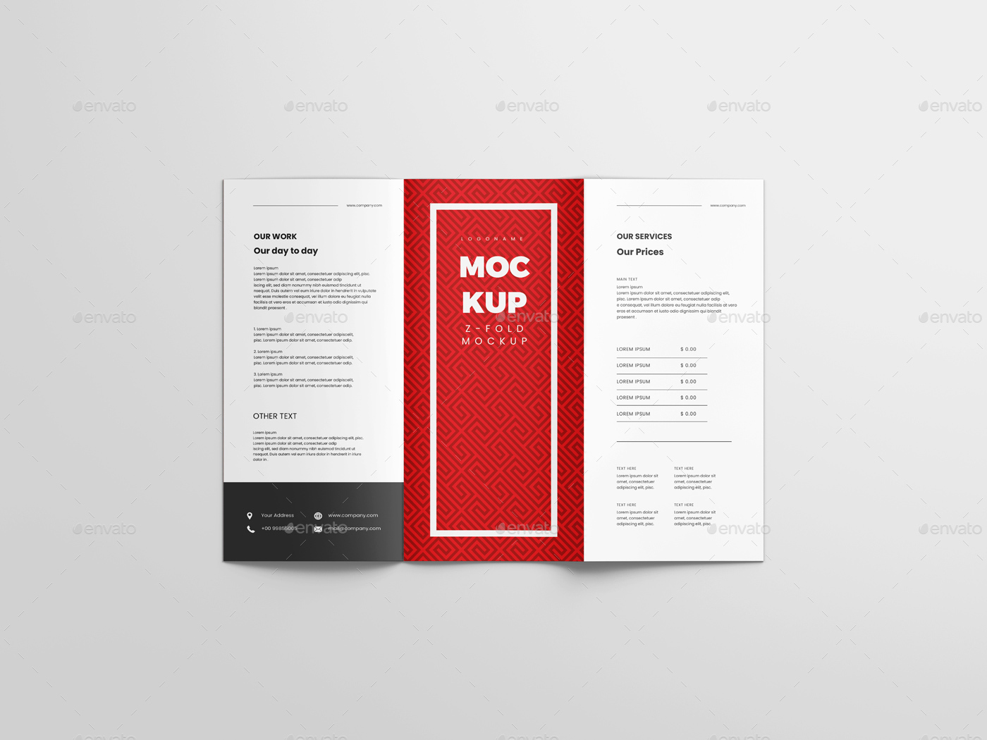 A4 Z-Fold, Brochure Mockup V1, Graphics | GraphicRiver