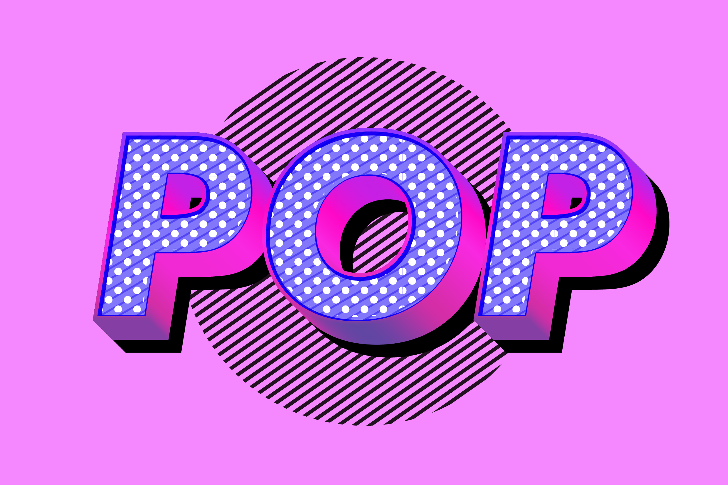 Pop Art Text Effect for Illustrator, Add-ons | GraphicRiver