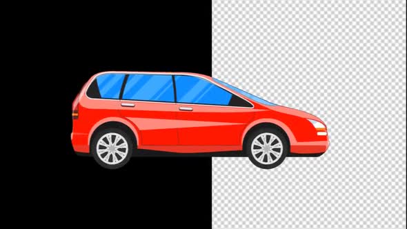 Vagon Car Red 4k, Motion Graphics | VideoHive