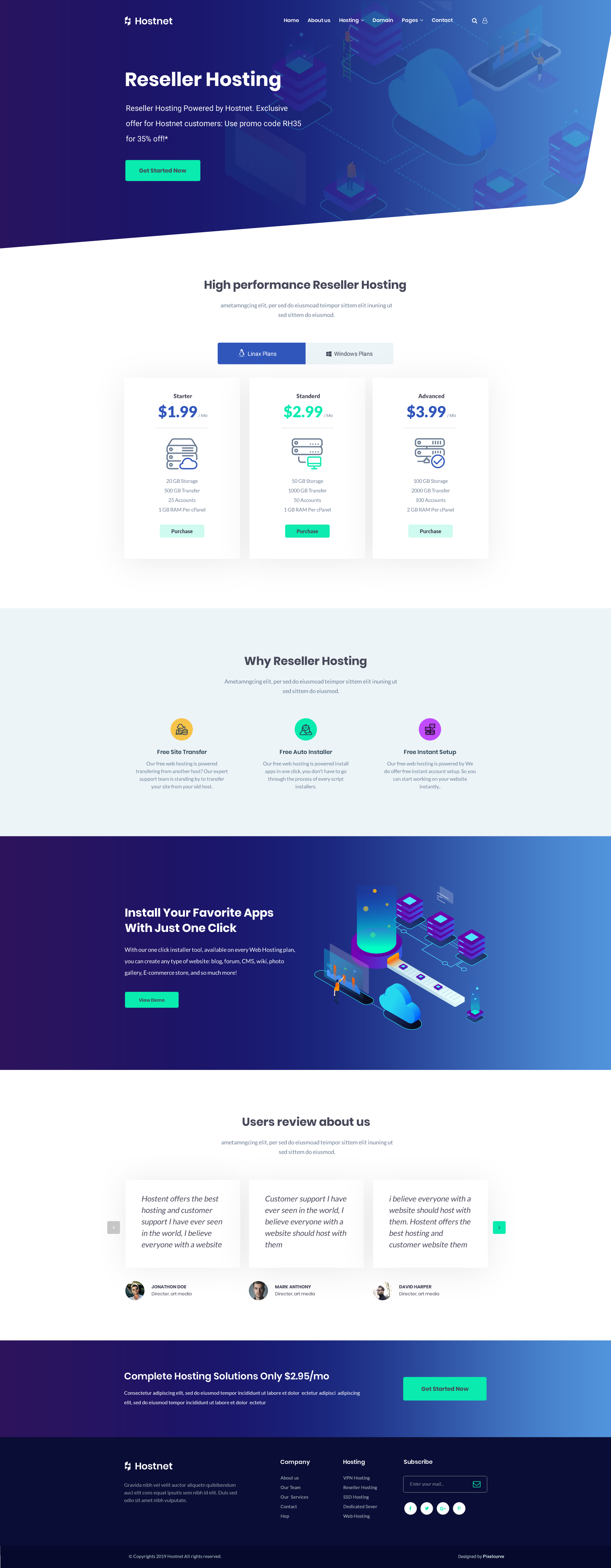 Hostgem - WHMCS & Hosting PSD Template by RaisTheme | ThemeForest