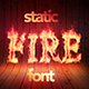 Fire Font / Alphabet -Static Version, Graphics | GraphicRiver