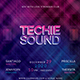 Techie Sound Flyer, Print Templates | GraphicRiver