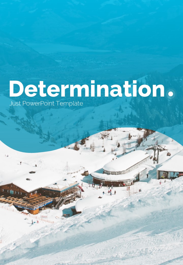 Determination Portrait PowerPoint Template, Presentation Templates
