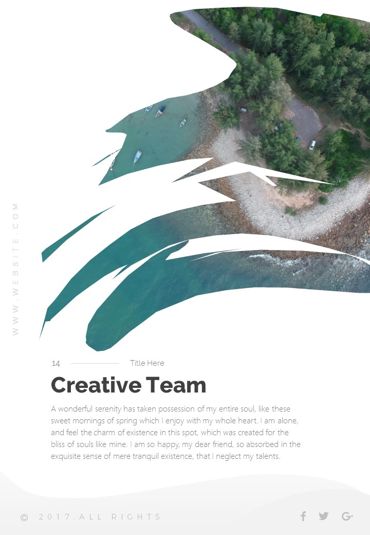 Determination Portrait PowerPoint Template, Presentation Templates