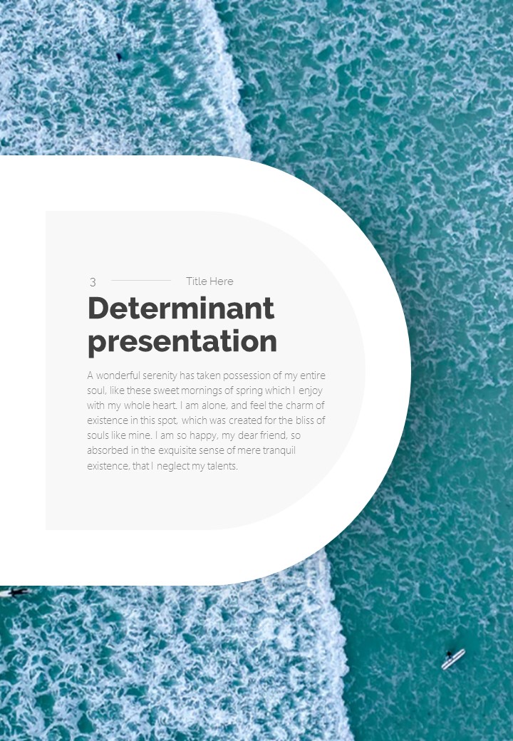 Determination Portrait PowerPoint Template, Presentation Templates