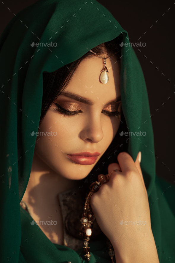 Beautiful Woman in Traditional Costume Stock Photo by artfotodima ...
