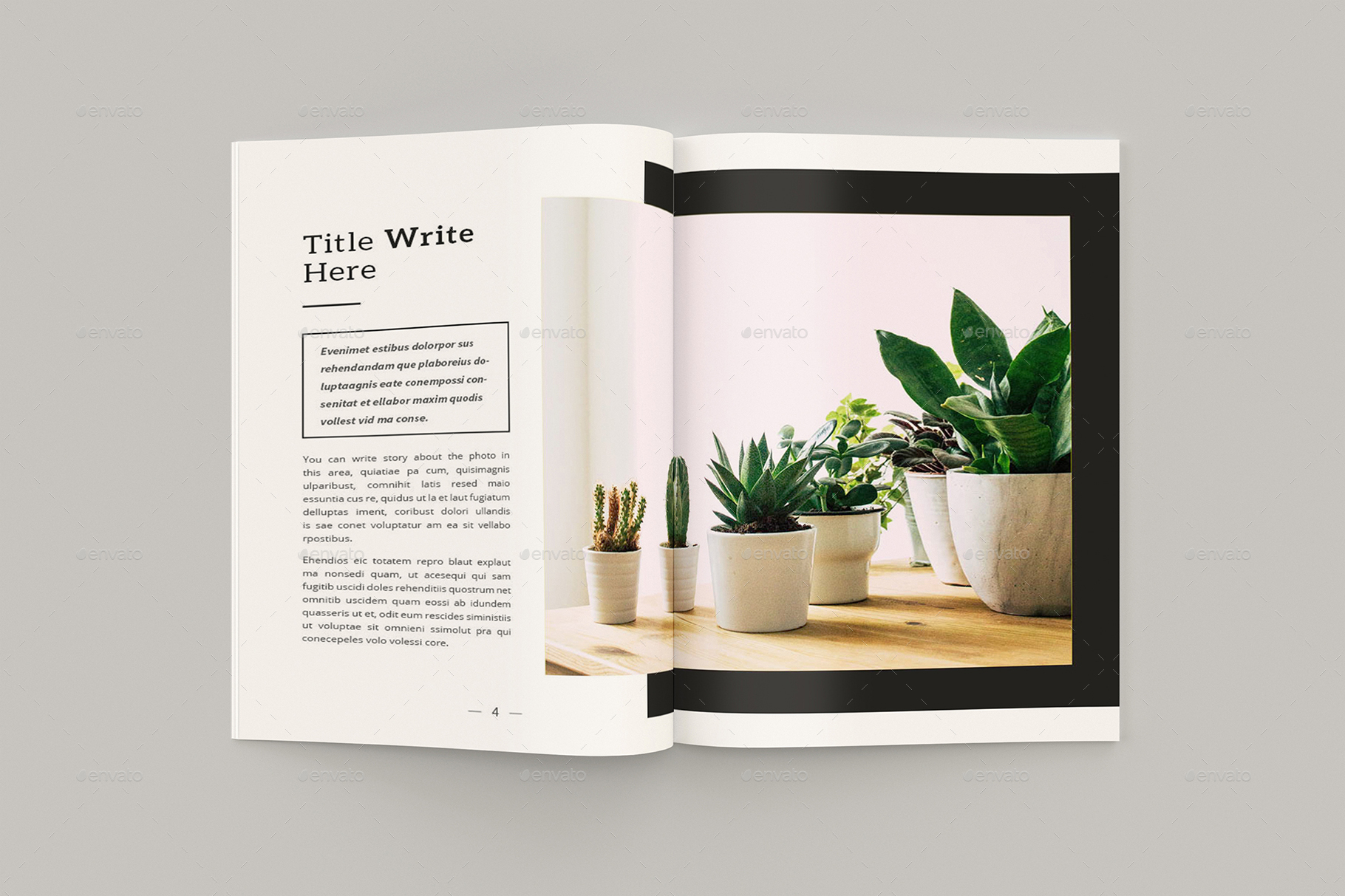 Botanics - A4 Botanical Brochure Template, Print Templates | GraphicRiver