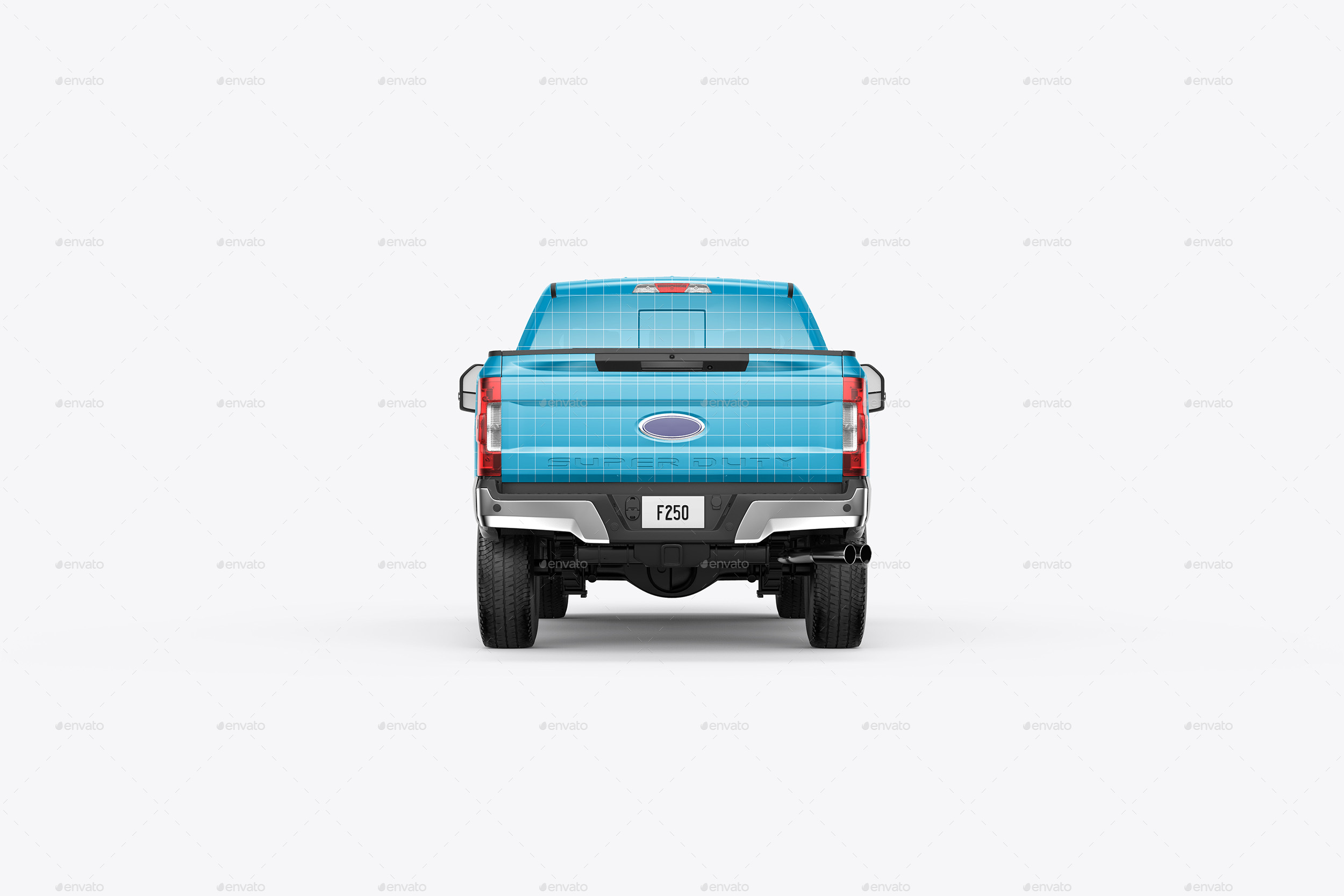 5in1 F250 Pickup Truck Mockup, Graphics | GraphicRiver