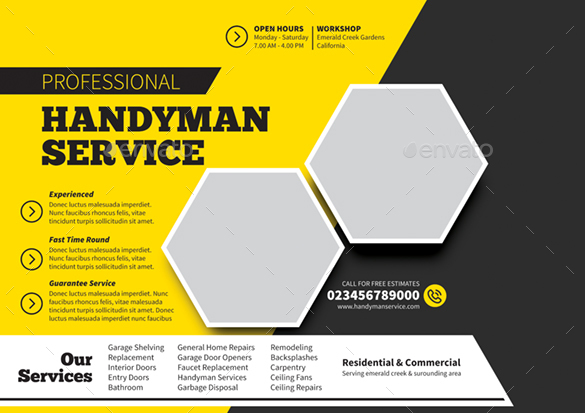 Handyman, Print Templates | GraphicRiver
