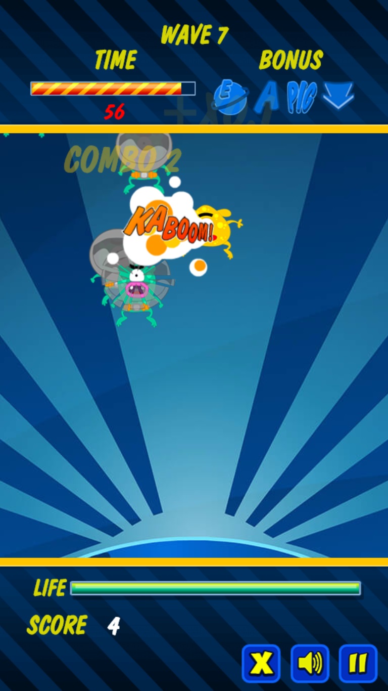 Zap Aliens - HTML5 Arcade Game by codethislab | CodeCanyon