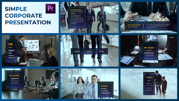 Simple Corporate Presentation – Premiere Pro, Premiere Pro Templates