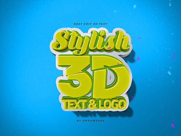 3D Text Logo Mockup, Add-ons | GraphicRiver