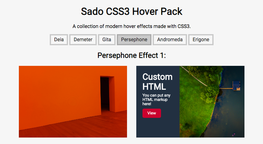 Sado CSS Hover Pack by Web_Trendy | CodeCanyon