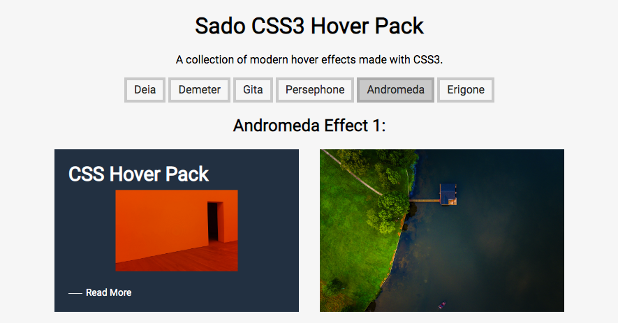 Sado CSS Hover Pack by Web_Trendy | CodeCanyon