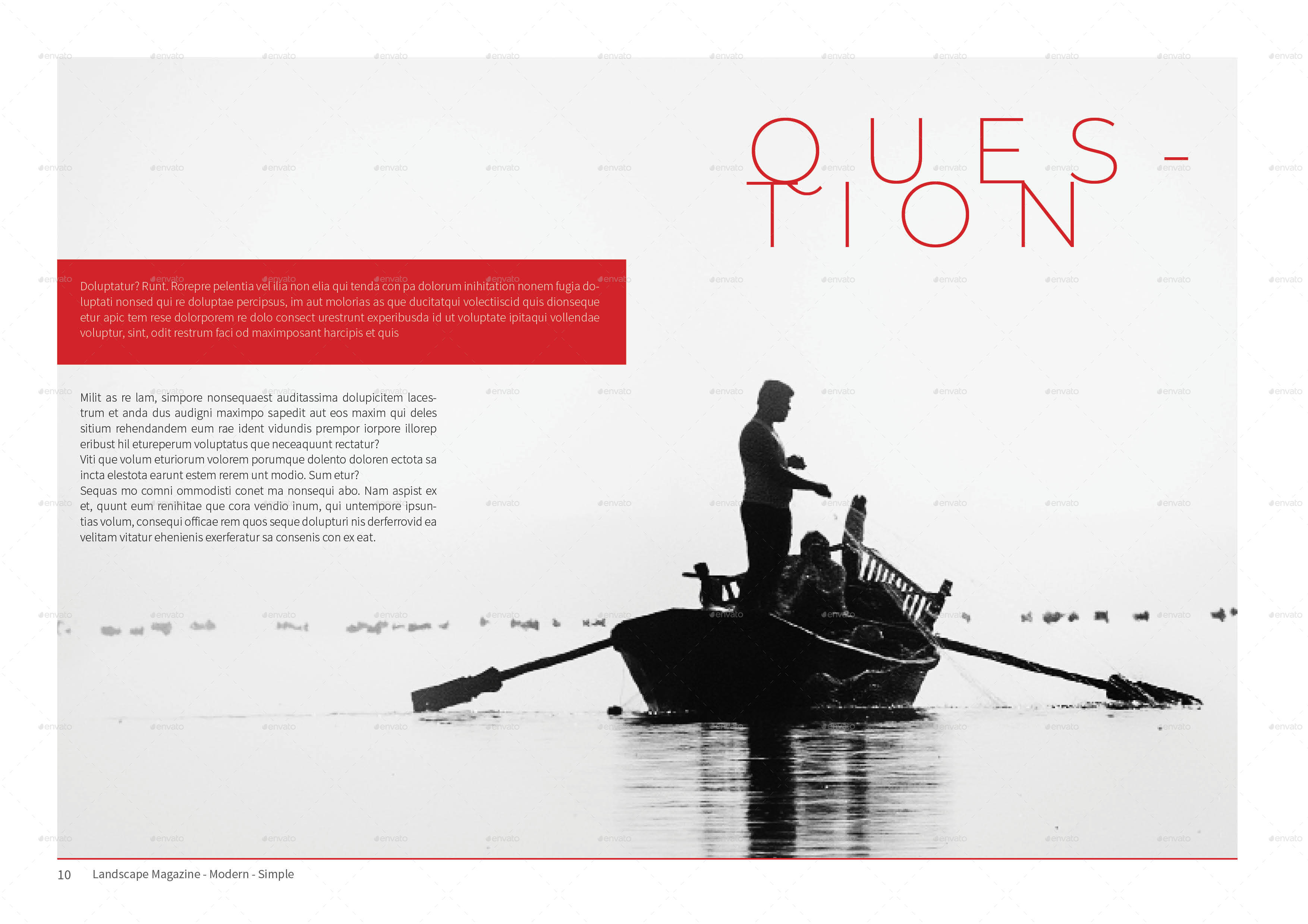 Landscape Magazine Template, Print Templates | GraphicRiver