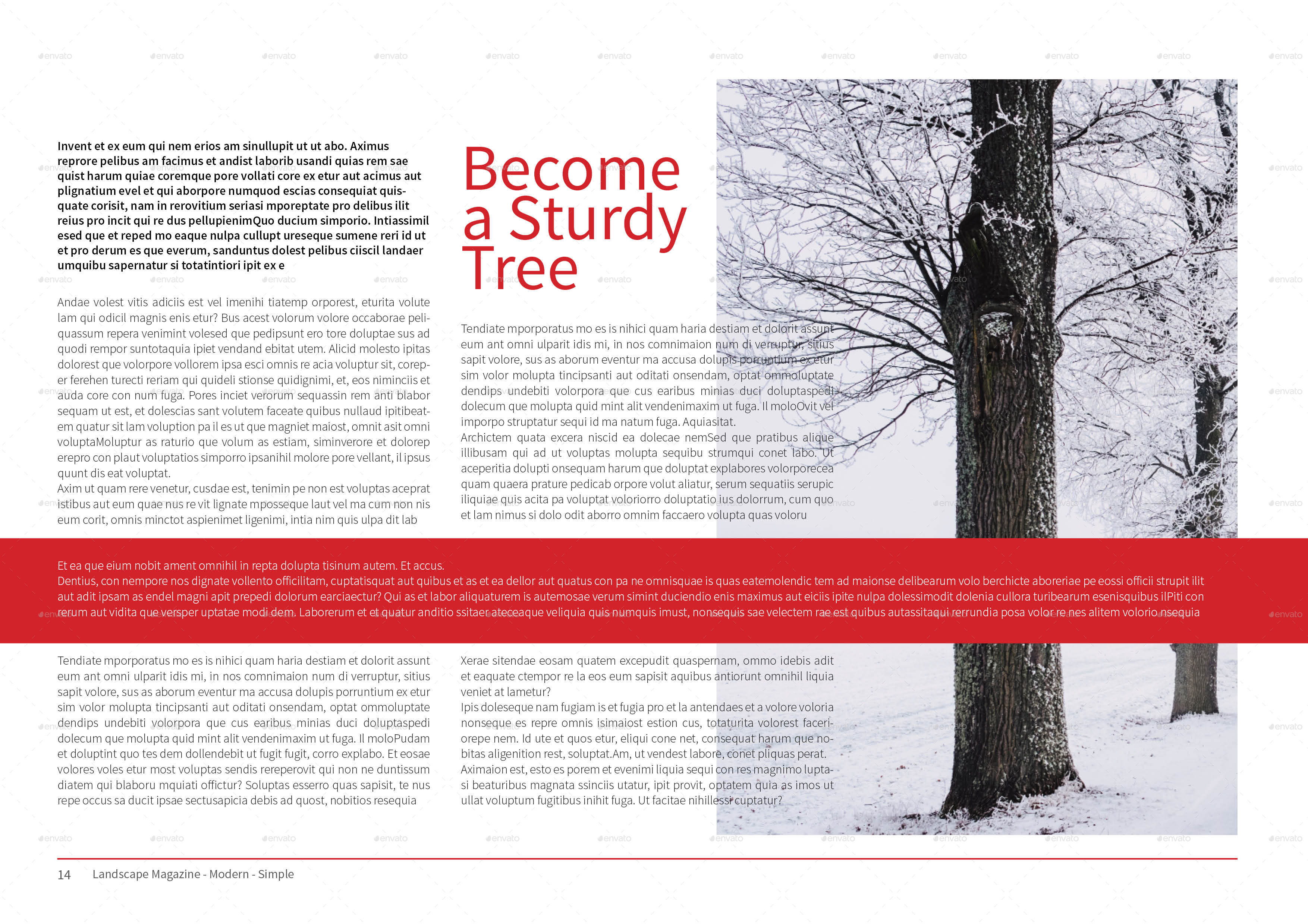 Landscape Magazine Template, Print Templates | GraphicRiver