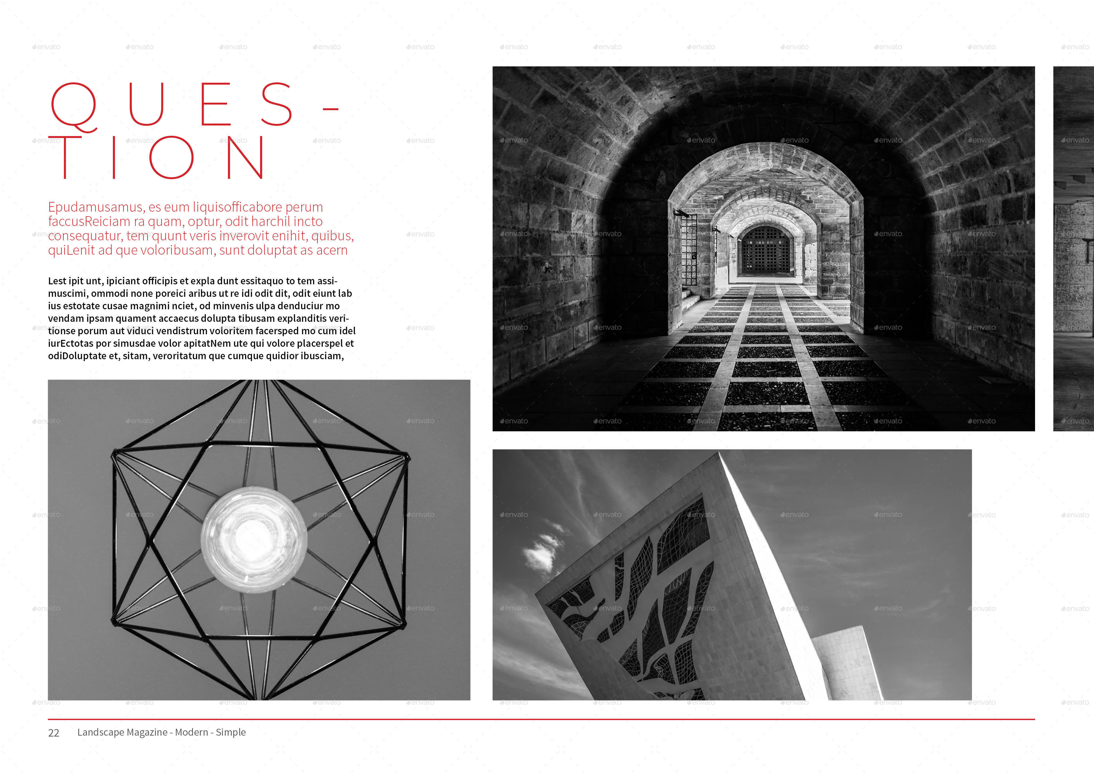 Landscape Magazine Template, Print Templates | GraphicRiver