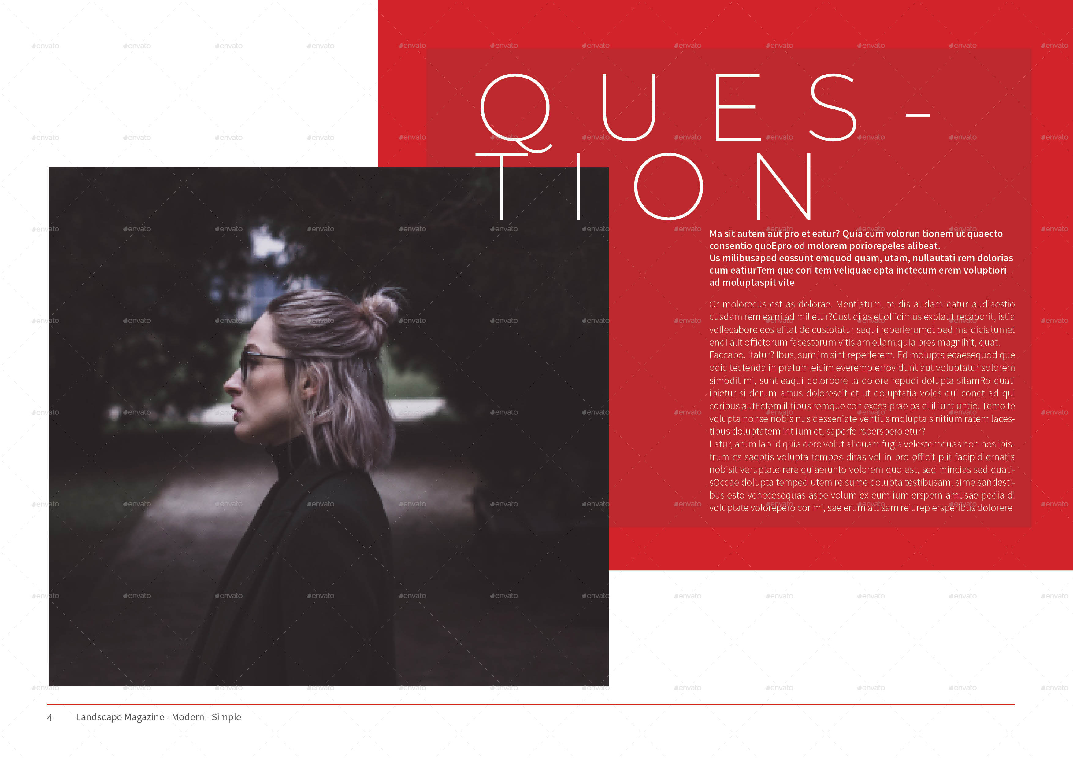 Landscape Magazine Template, Print Templates | GraphicRiver